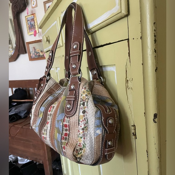 Fossil | Bags | Vintage Fossil Patchwork Shoulder Bag | Poshmark